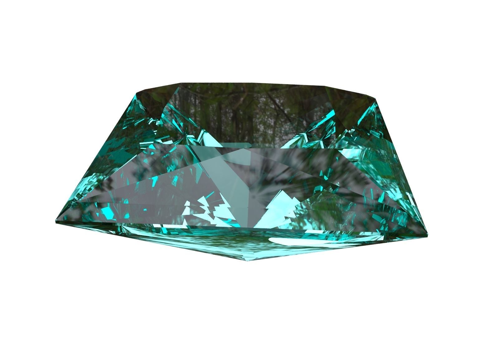 3D model Brilliant green VR / AR / low-poly | CGTrader