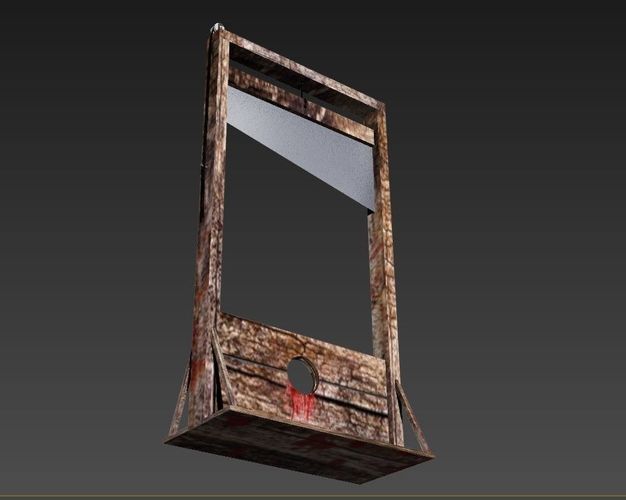 guillotine 3D Model 3D printable FBX - CGTrader.com