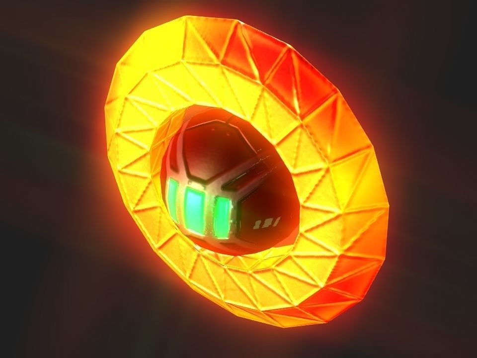 3D model Ringed Iron Sun VR / AR / low-poly | CGTrader