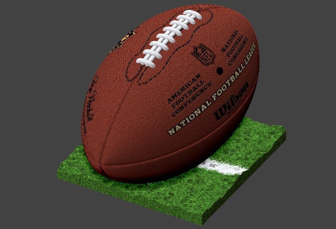 Rugby ball 3D model 3D printable | CGTrader