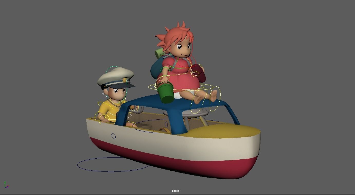 3D model Ponyo 3D model little girl in dress VR / AR / low-poly | CGTrader