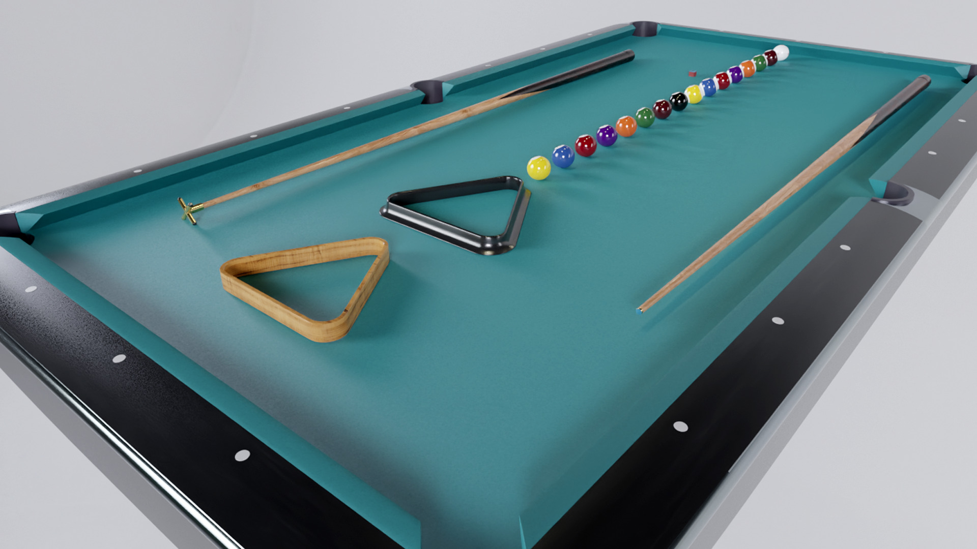3D model Pool Table VR / AR / low-poly | CGTrader