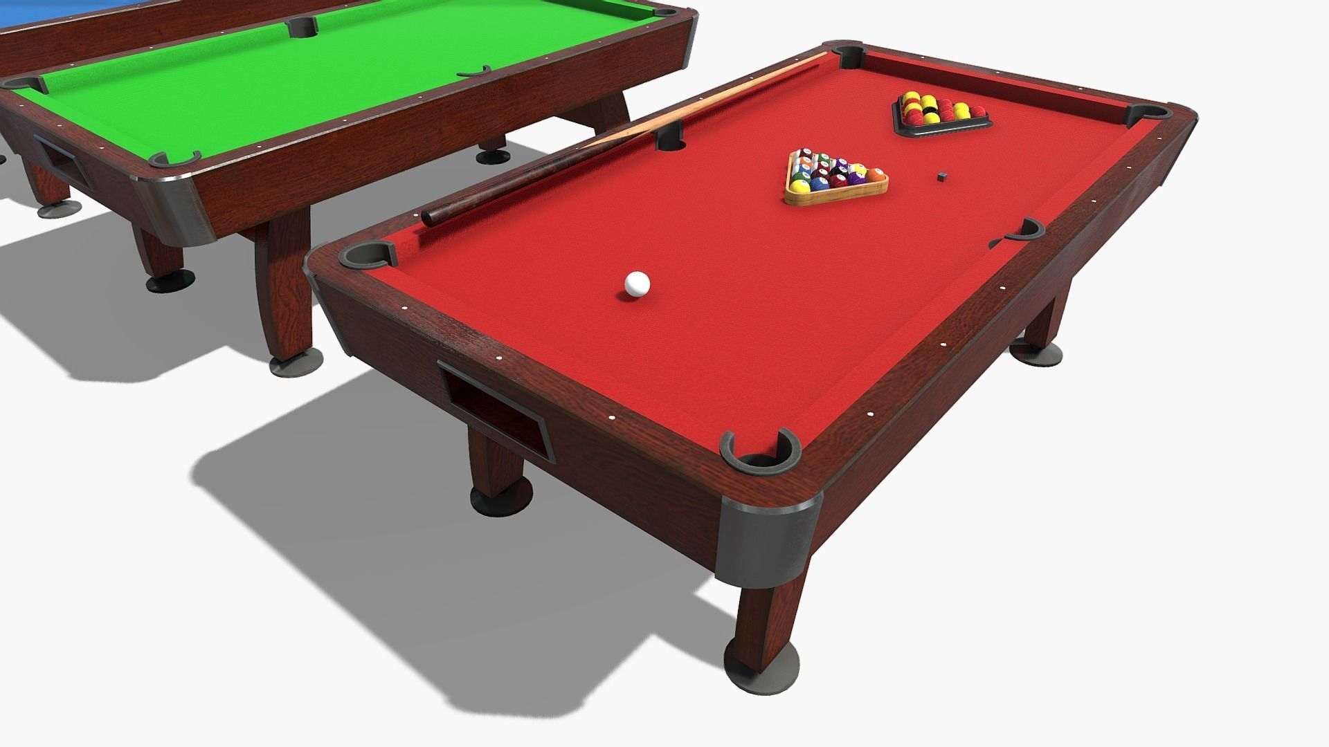3D model classic american pool table VR / AR / low-poly | CGTrader