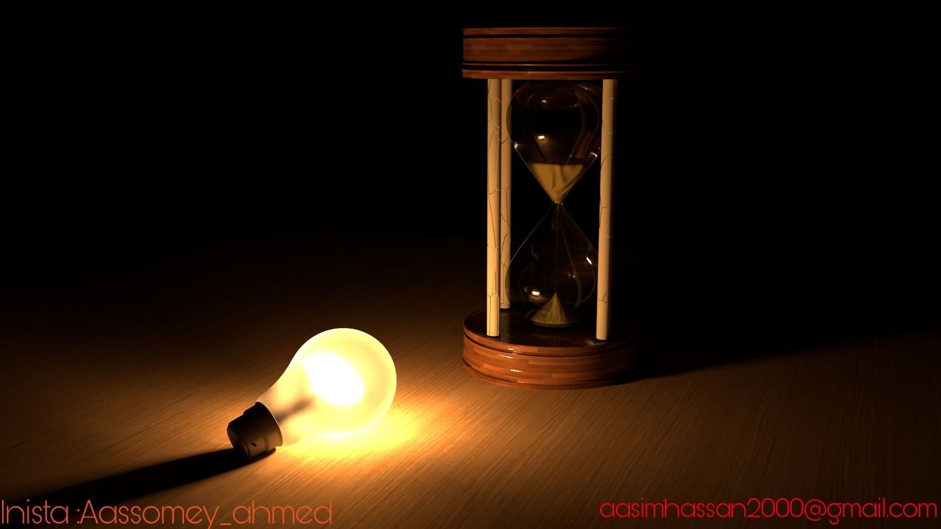 Low poly sand watch free 3D model | CGTrader