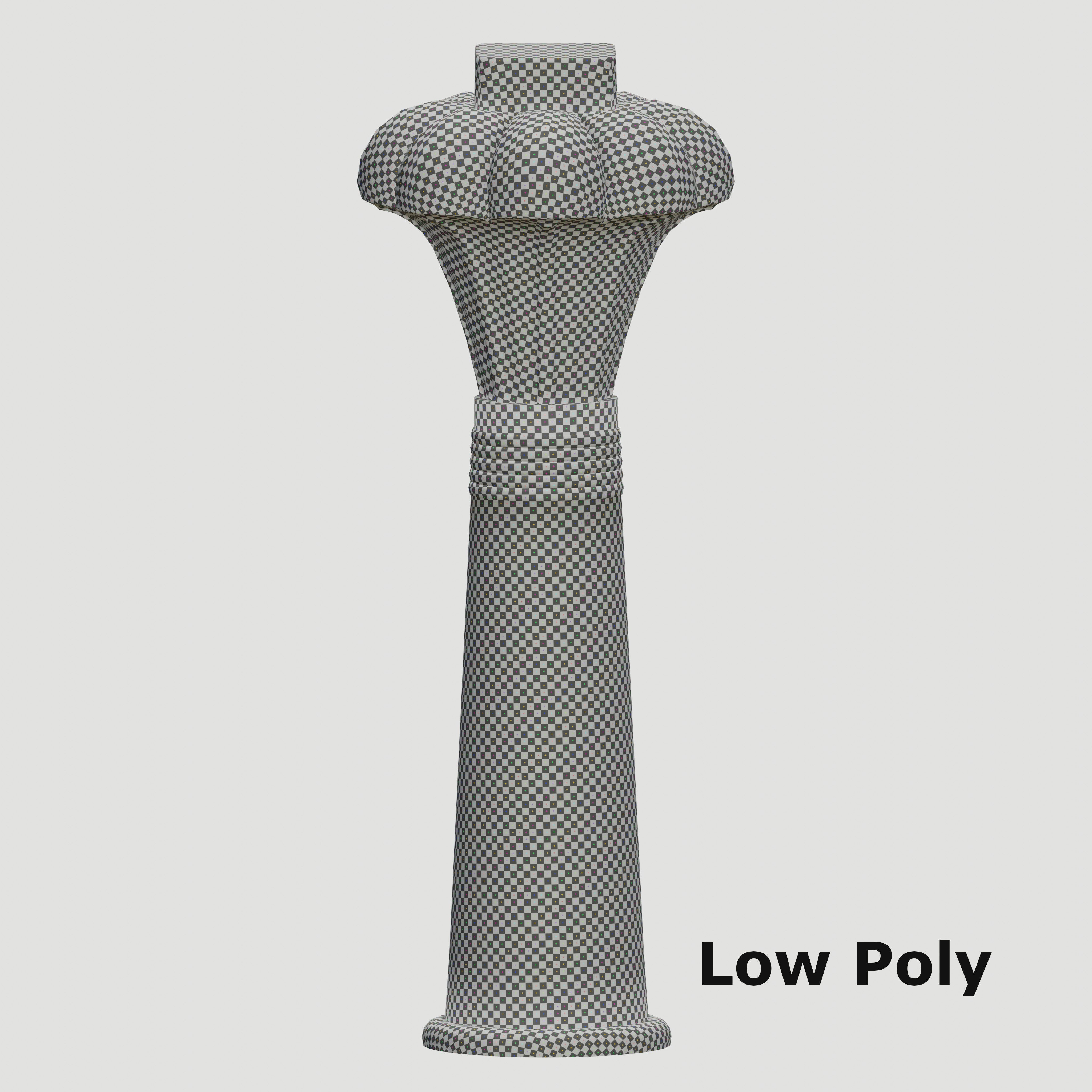 3D model Egyptian palmiform column VR / AR / low-poly | CGTrader