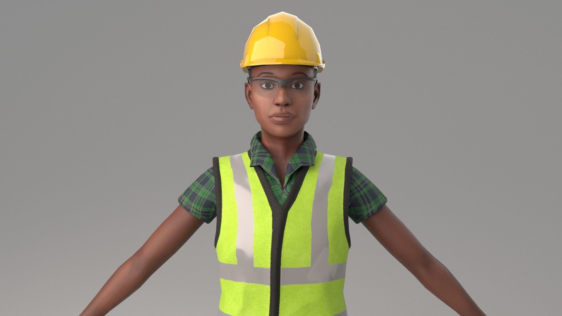 3D model Working Women - Nia VR / AR / low-poly | CGTrader