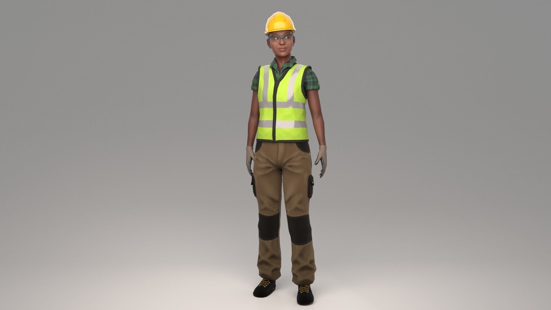 3D model Working Women - Nia VR / AR / low-poly | CGTrader