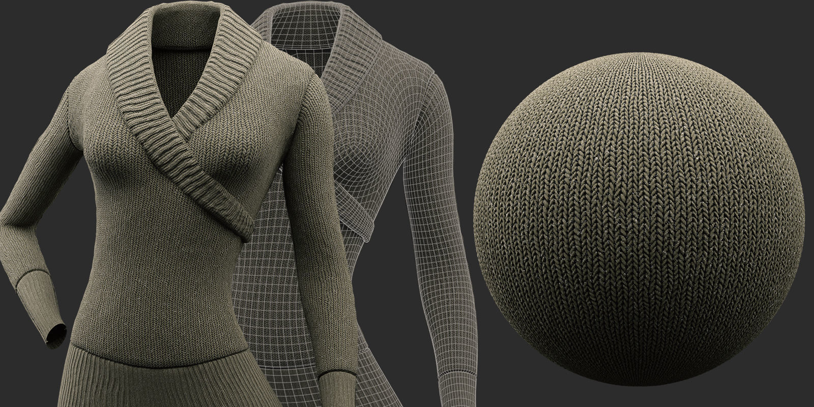 Procedural Wool Shader 3D model | CGTrader
