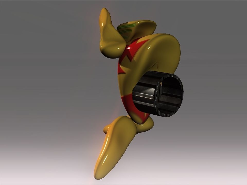 Auto pilot robotic gravity arms golden spaceship 3D model animated ...