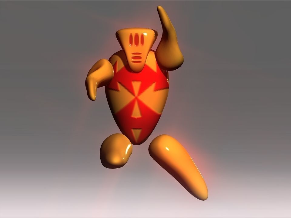 Auto pilot robotic gravity arms golden spaceship 3D model animated ...