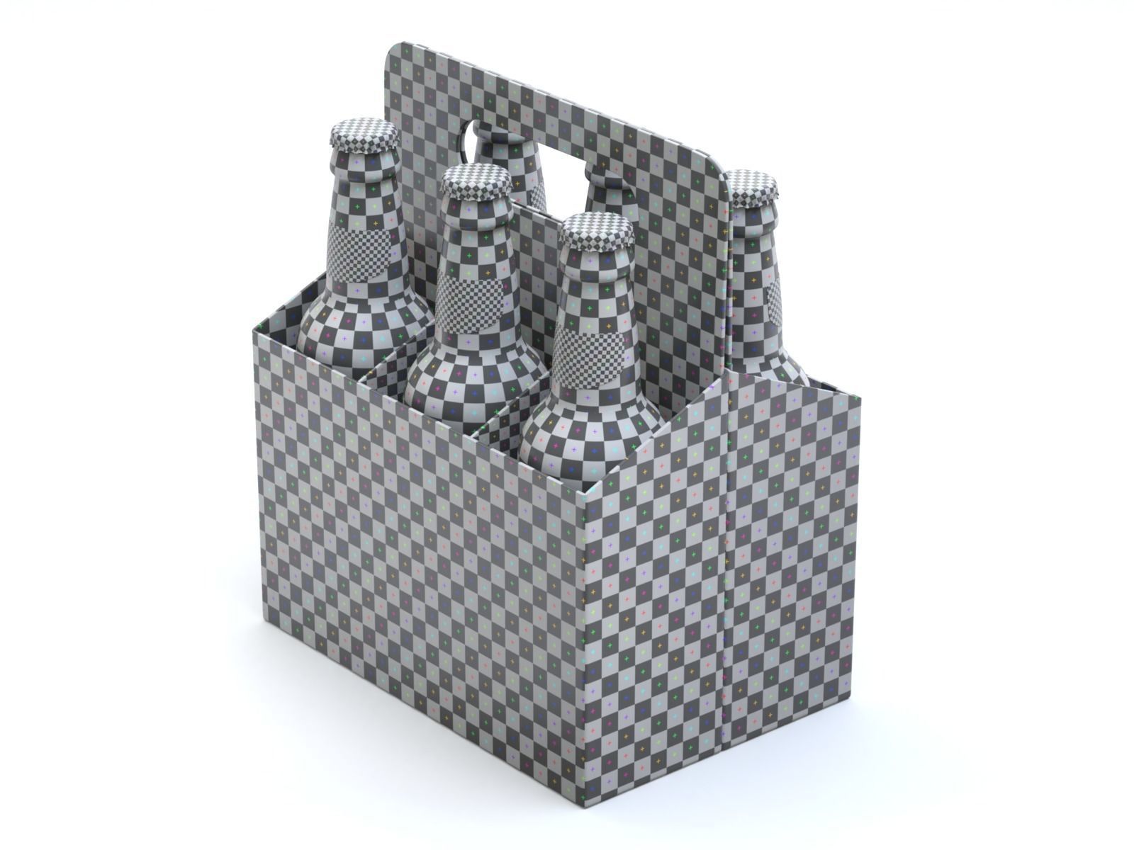 Beer Cardboard Pack 3D model | CGTrader