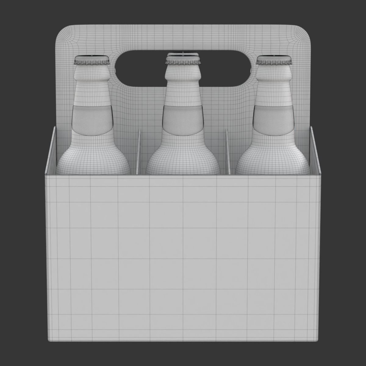 Beer Cardboard Pack 3D model | CGTrader