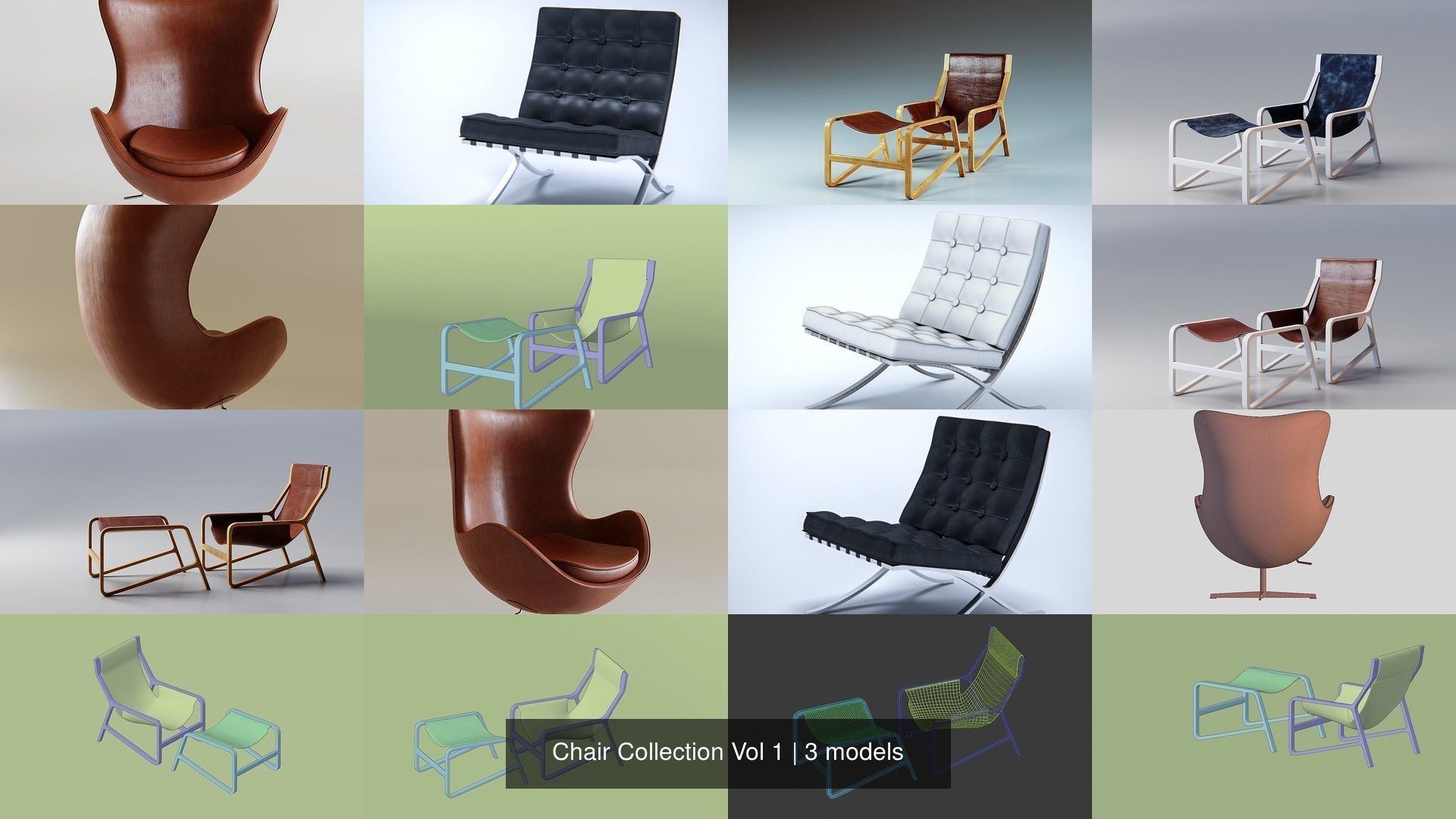 Chair Collection Vol 1 | CGTrader