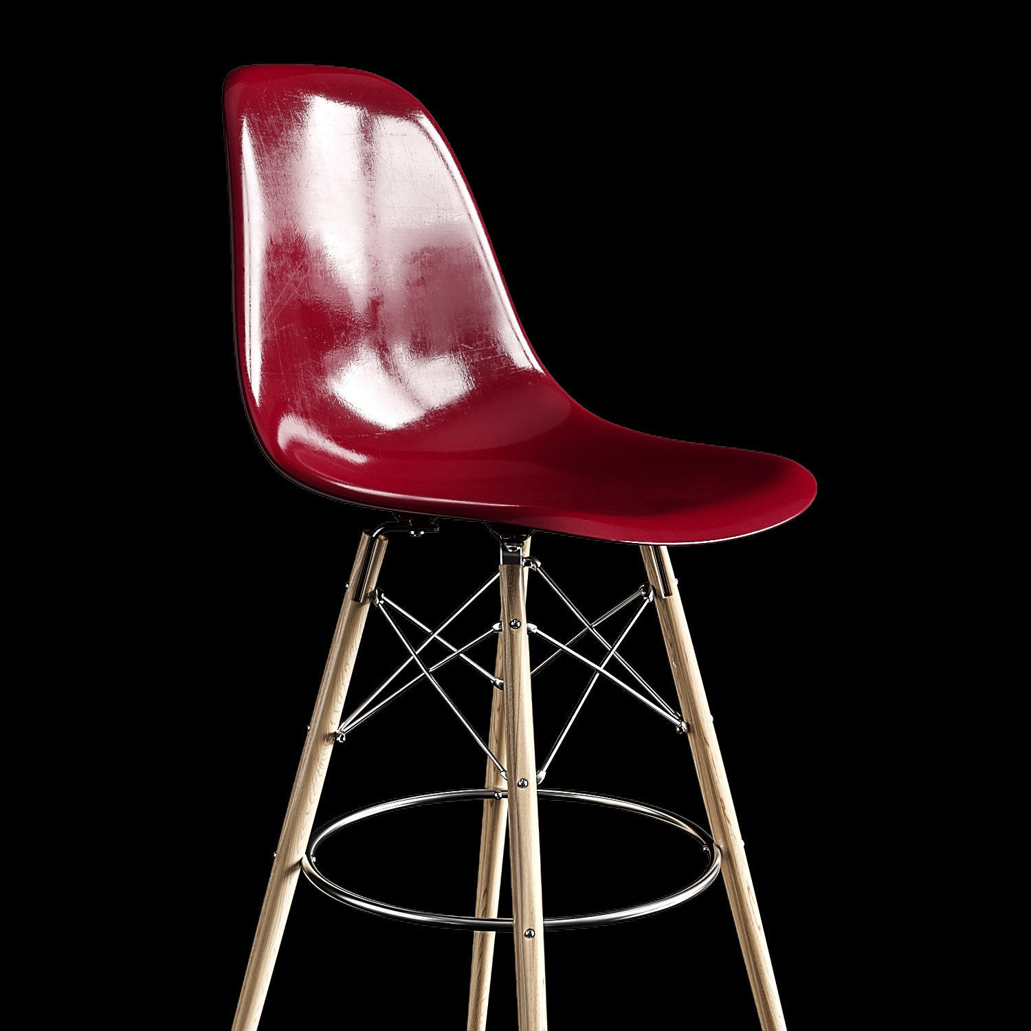 Bar stools eames 3D model | CGTrader