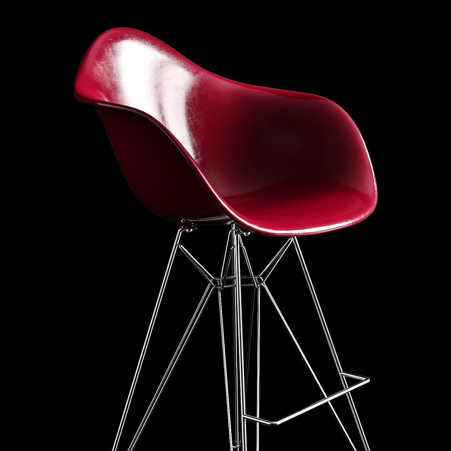 Bar stools eames 3D model | CGTrader