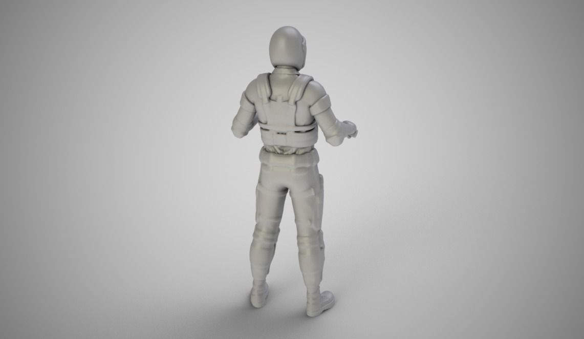 Riot Cop 3D model 3D printable | CGTrader