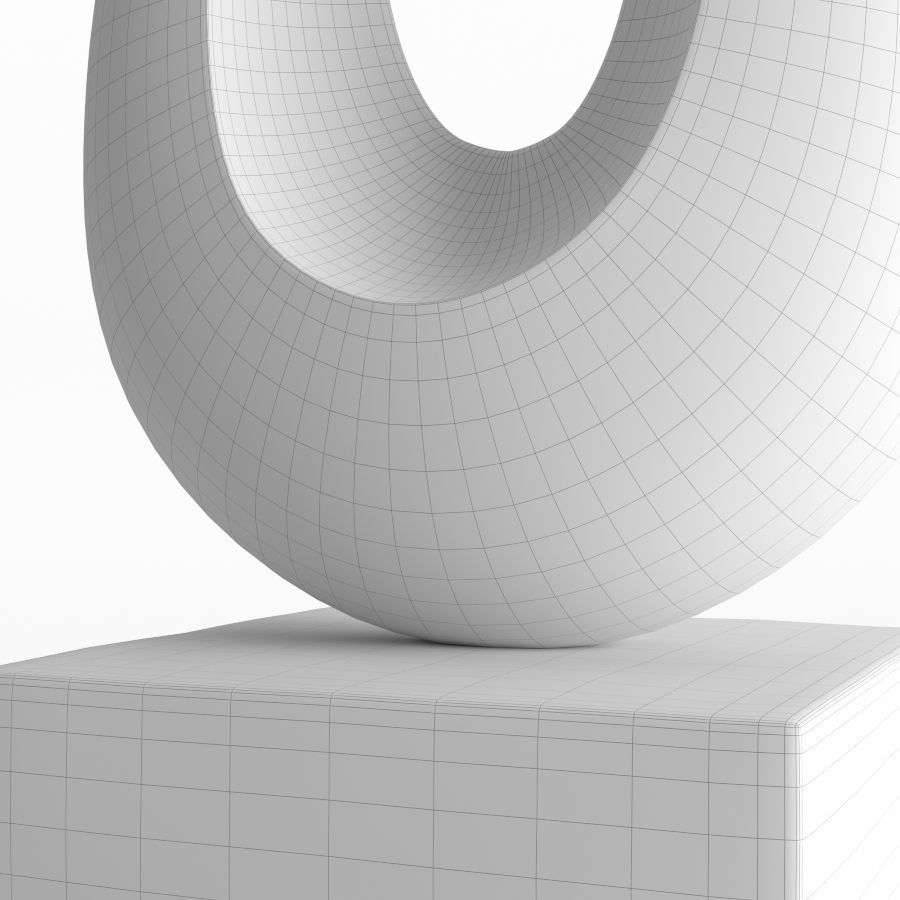 Modern Decorative Abstract Bronze Art Sculpture 02 3D model | CGTrader