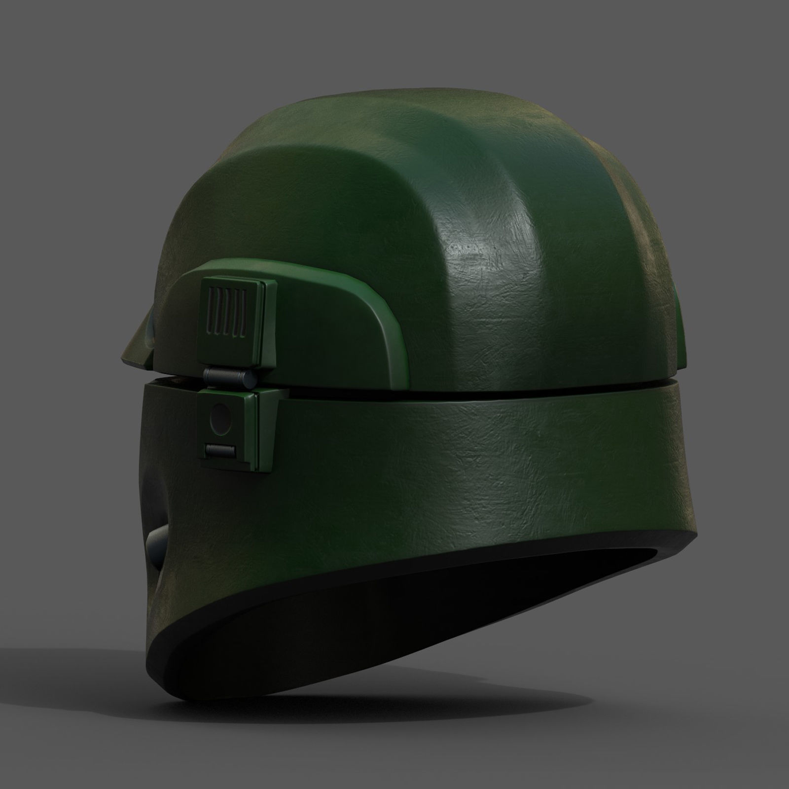 3D model Helmet scifi fantasy pilot cyborg robot armor develop VR / AR ...