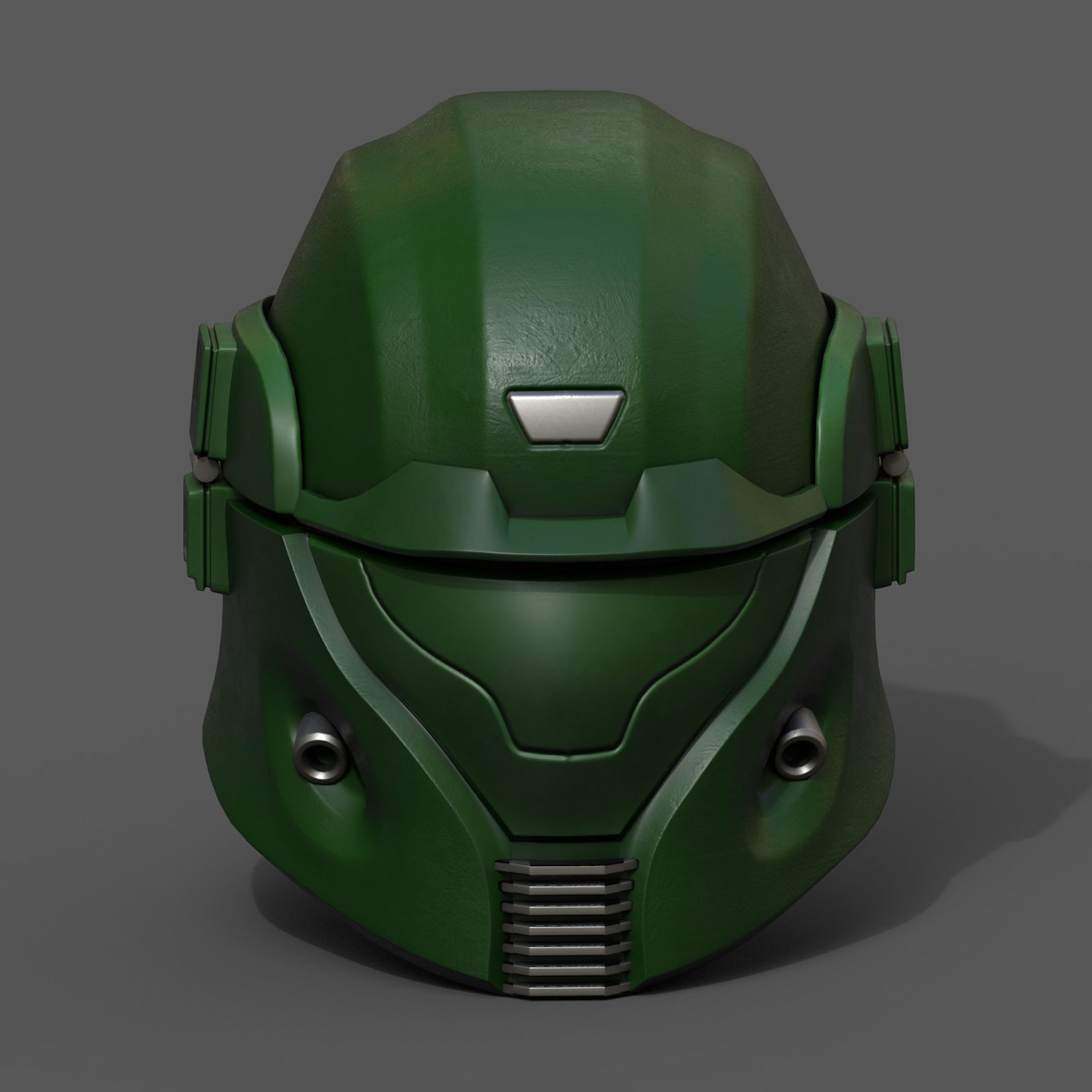 3D model Helmet scifi fantasy pilot cyborg robot armor develop VR / AR ...