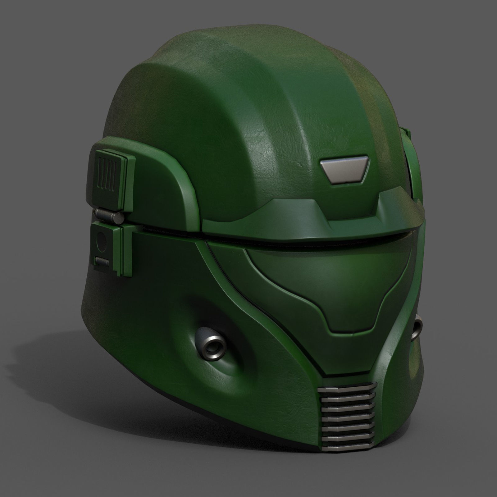 3D model Helmet scifi fantasy pilot cyborg robot armor develop VR / AR ...