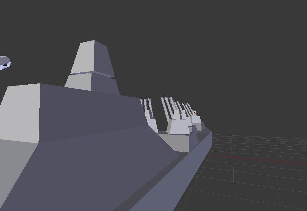 3D model battleship ship with guns VR / AR / low-poly | CGTrader