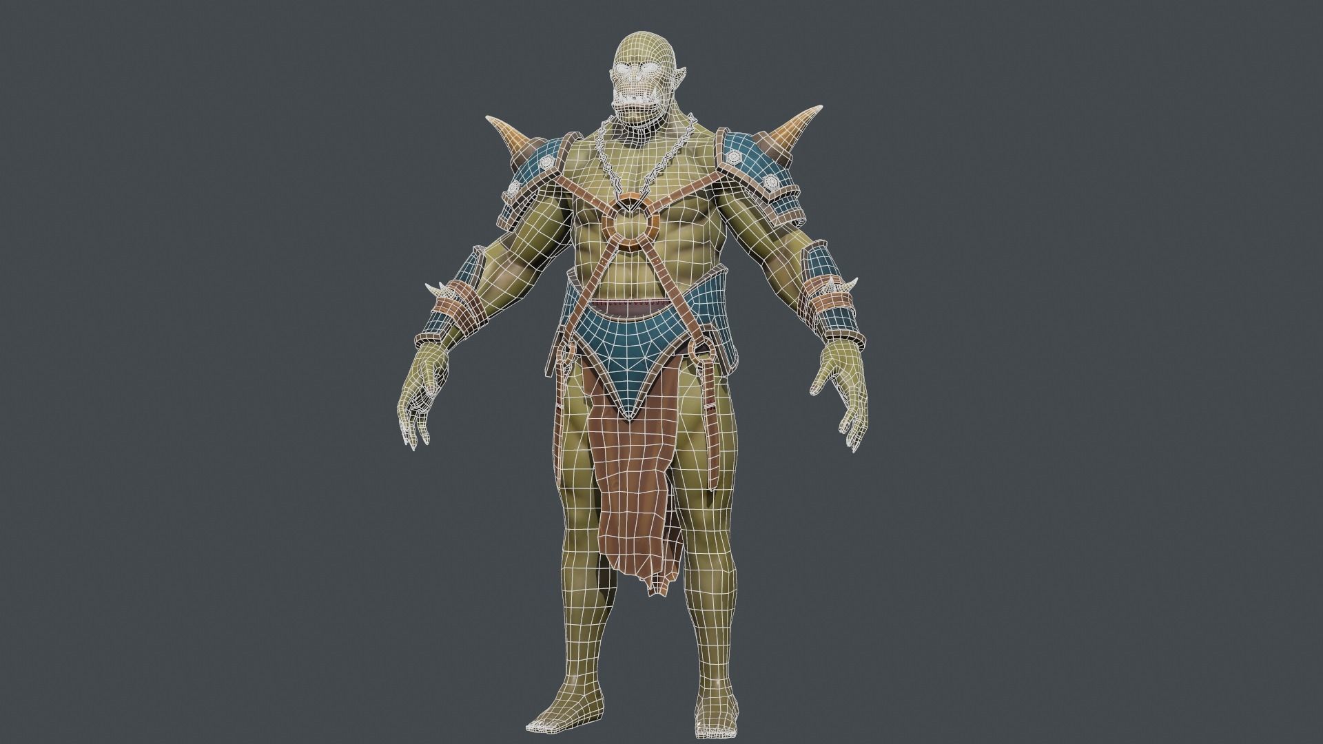 Stylized PBR Orc free VR / AR / low-poly 3D model | CGTrader