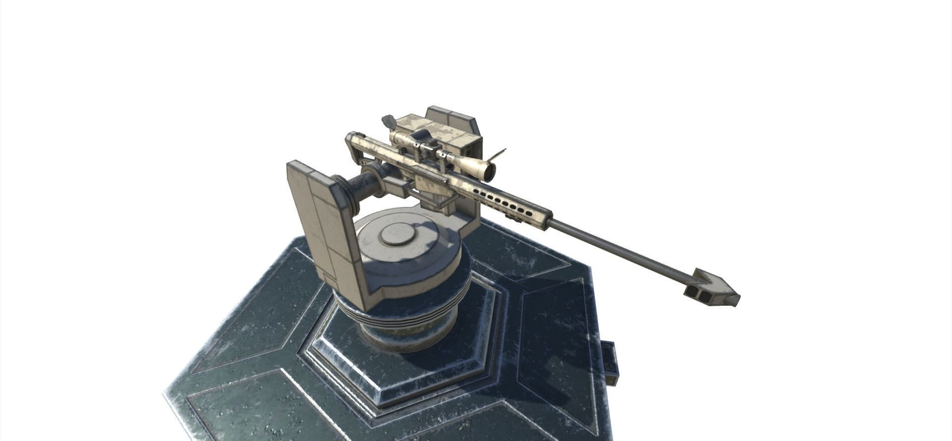 3D model Modern Unmanned Turrets V3 VR / AR / low-poly | CGTrader