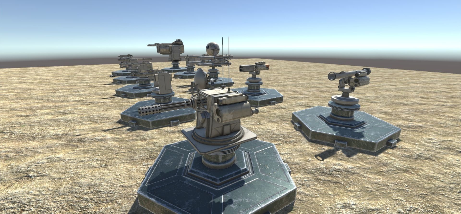 3D model Modern Unmanned Turrets V3 VR / AR / low-poly | CGTrader