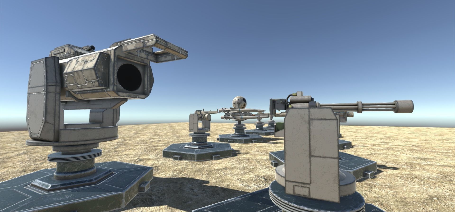 3D model Modern Unmanned Turrets V3 VR / AR / low-poly | CGTrader