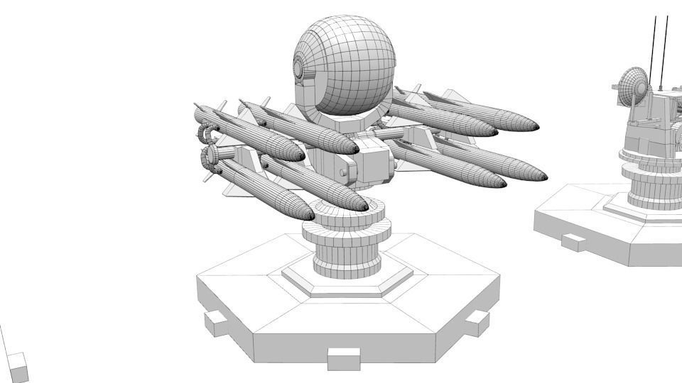 3D model Modern Unmanned Turrets V3 VR / AR / low-poly | CGTrader