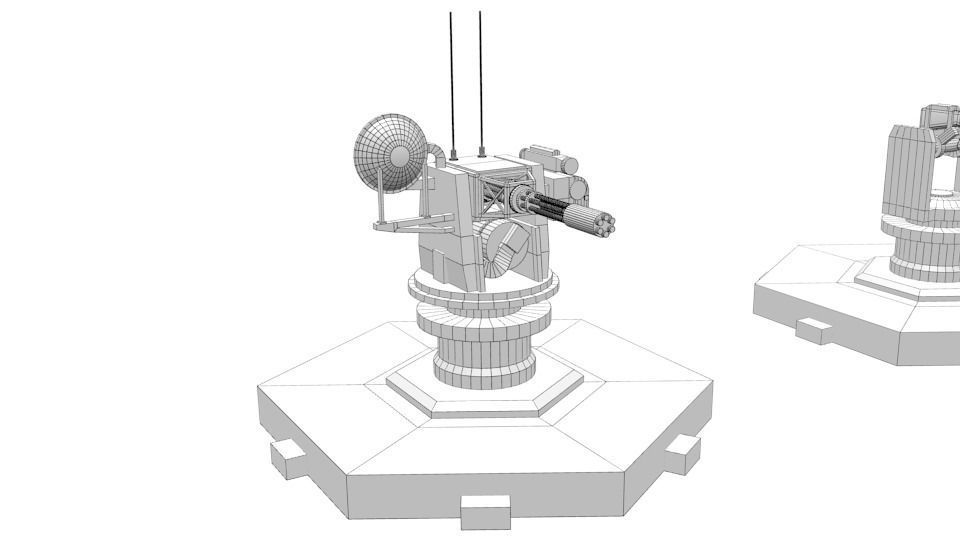3D model Modern Unmanned Turrets V3 VR / AR / low-poly | CGTrader