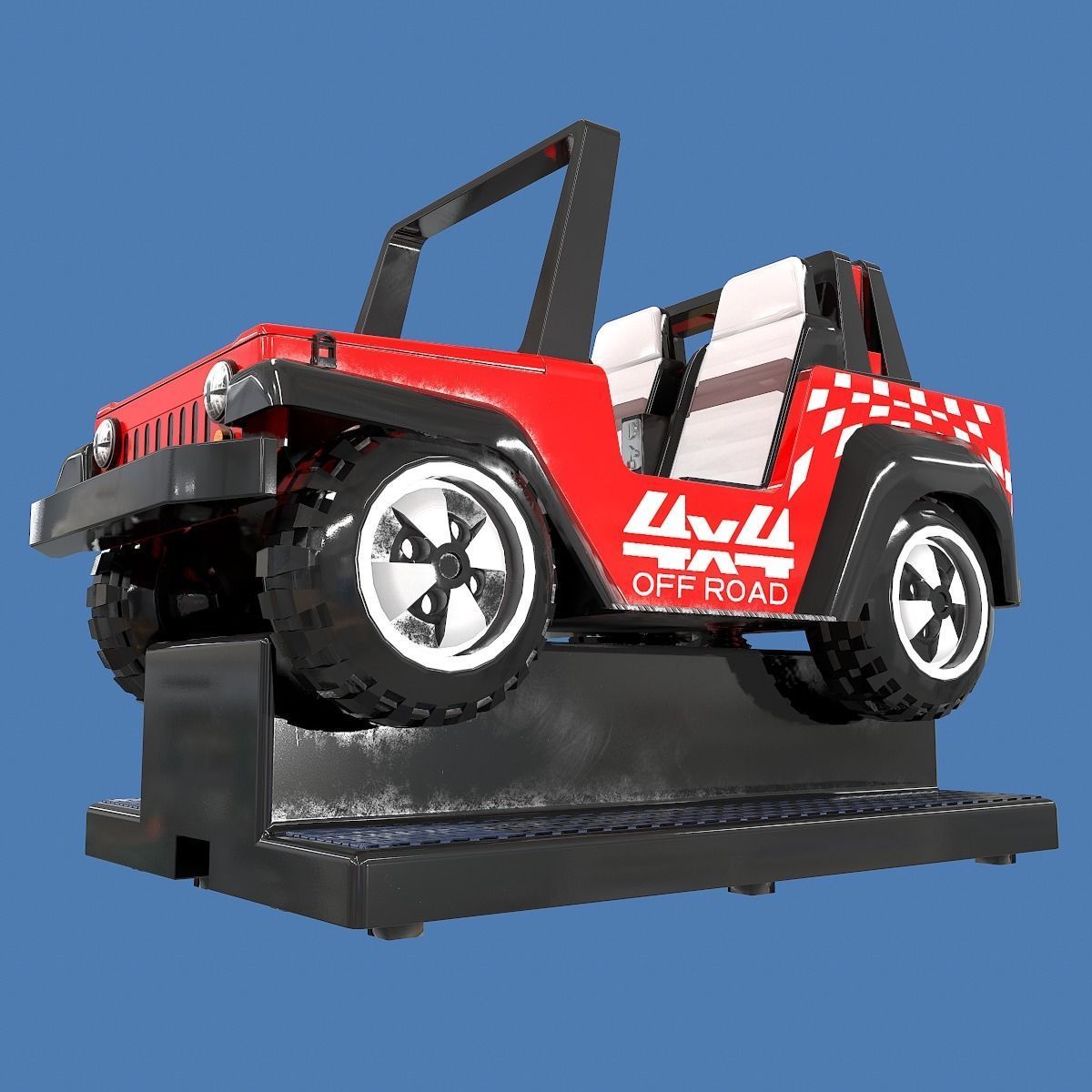 3D model Off Road Coin Operated Ride VR / AR / low-poly | CGTrader