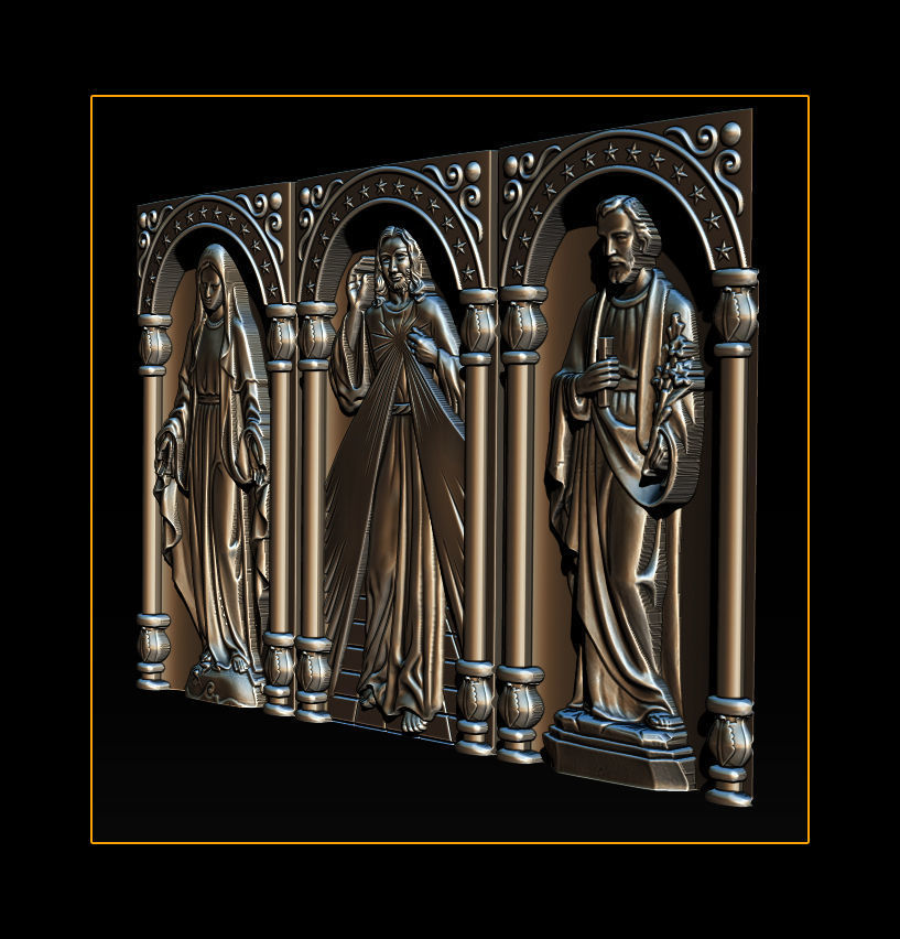 Relief for CNC 3D print model 3D model 3D printable | CGTrader