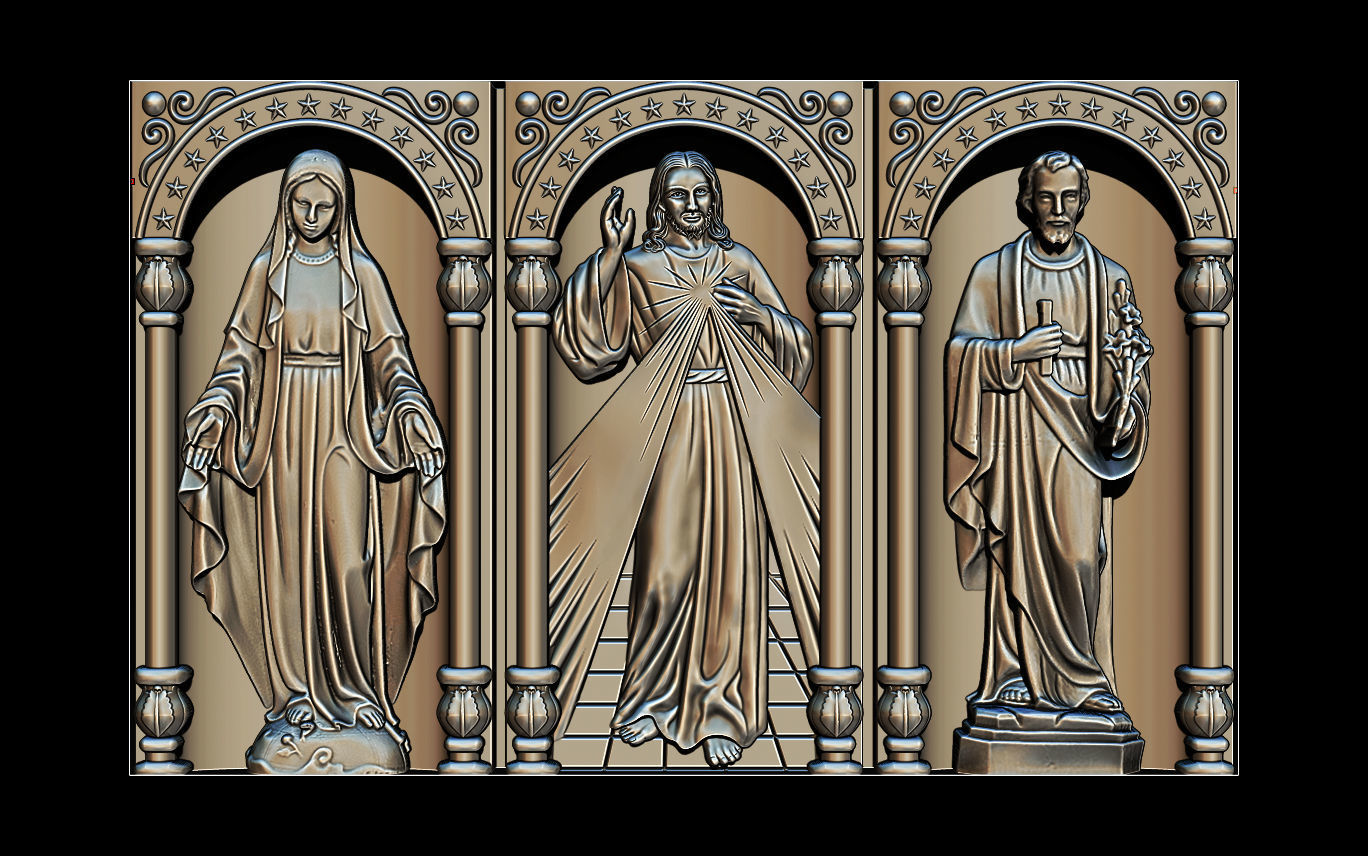 Relief for CNC 3D print model 3D model 3D printable | CGTrader