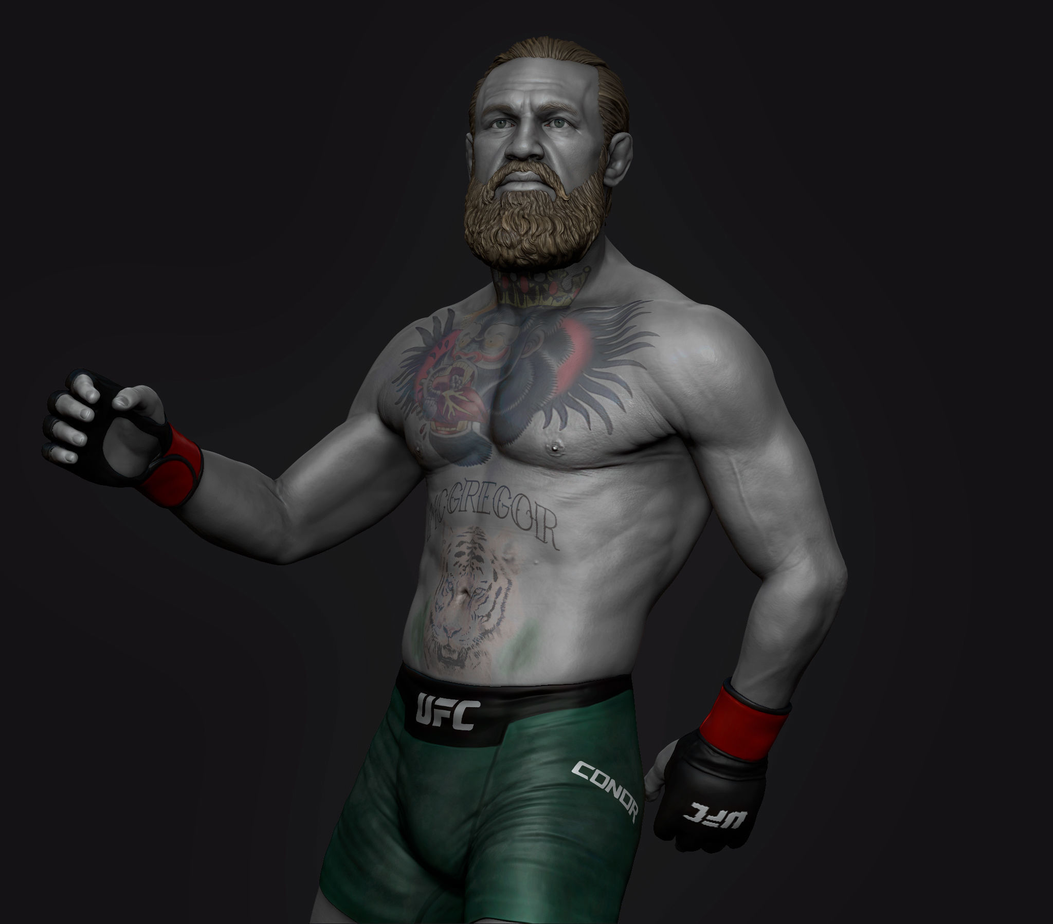 Conor McGregor 3D model 3D printable | CGTrader