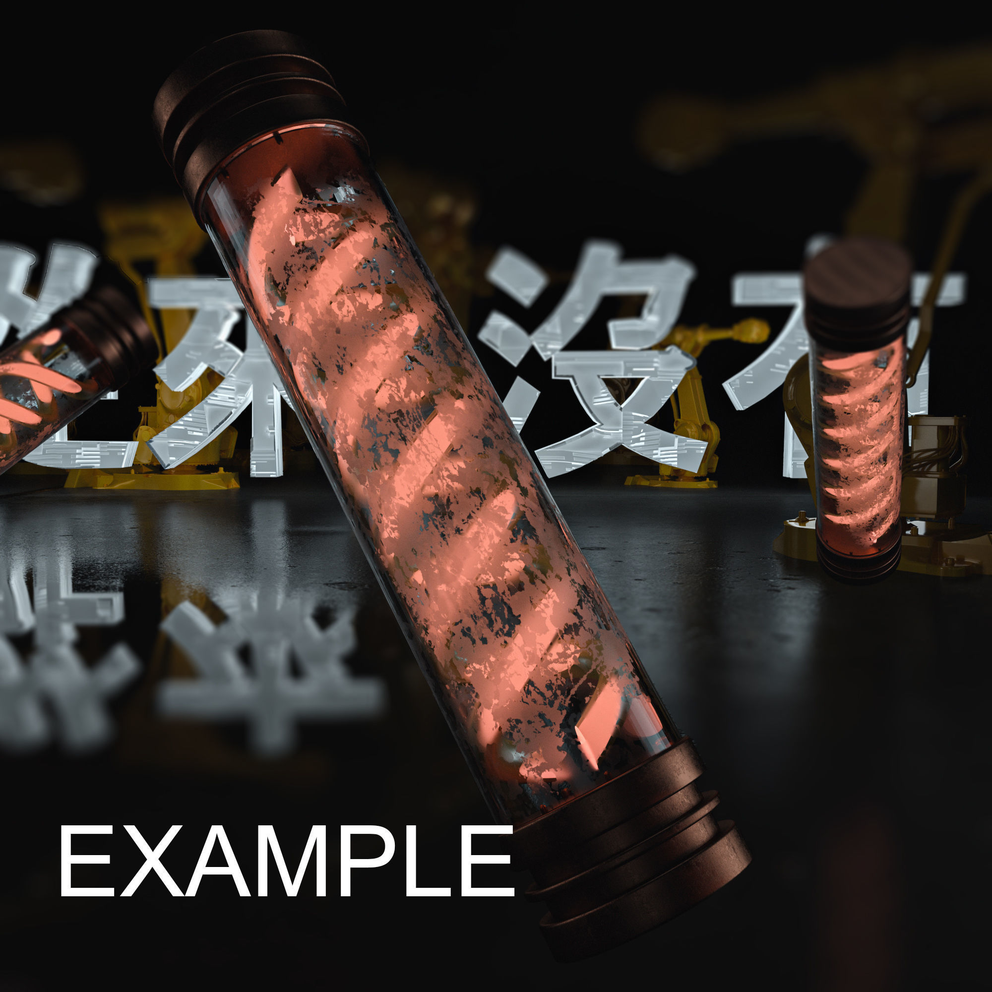 DNA Container free 3D model | CGTrader