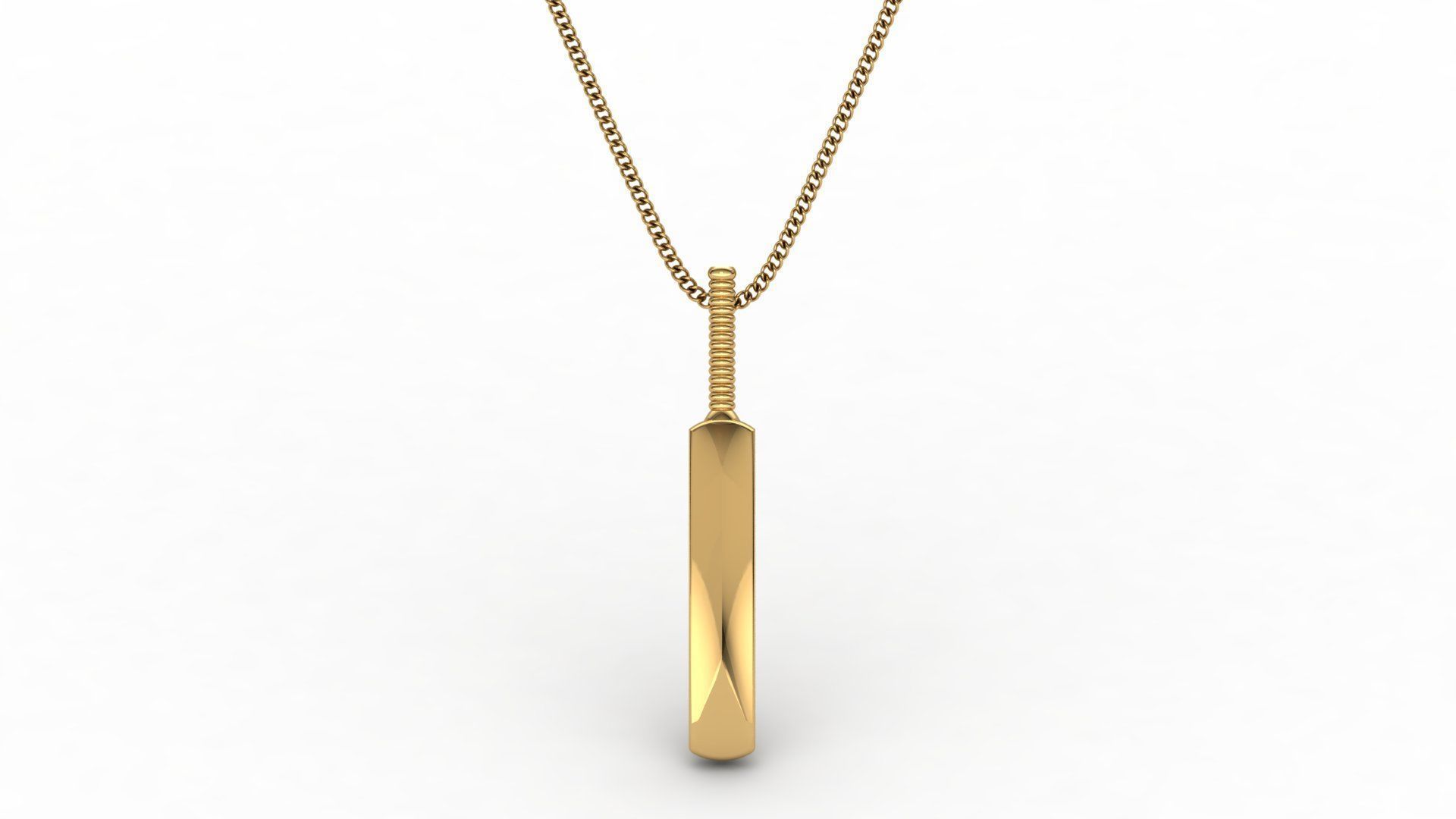 Cricket bat pendant 3D model 3D printable | CGTrader
