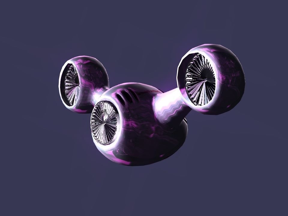 3D model Fan Engine Wings Spaceship VR / AR / low-poly | CGTrader