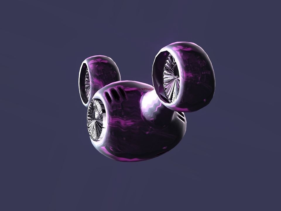 3D model Fan Engine Wings Spaceship VR / AR / low-poly | CGTrader