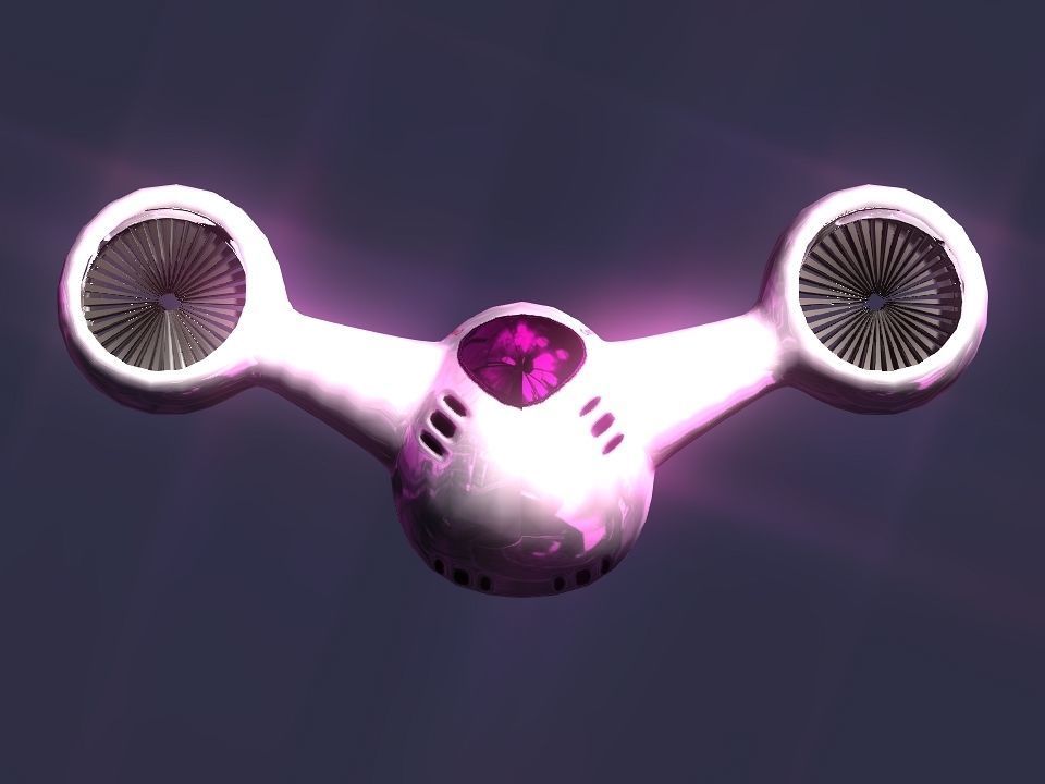 3D model Fan Engine Wings Spaceship VR / AR / low-poly | CGTrader