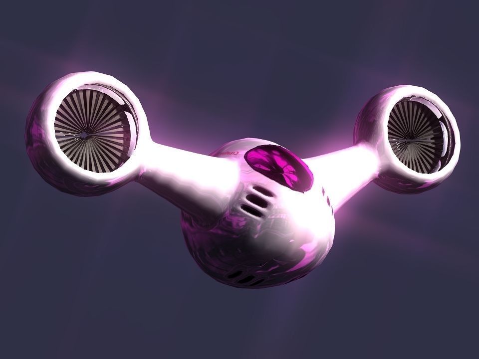 3D model Fan Engine Wings Spaceship VR / AR / low-poly | CGTrader