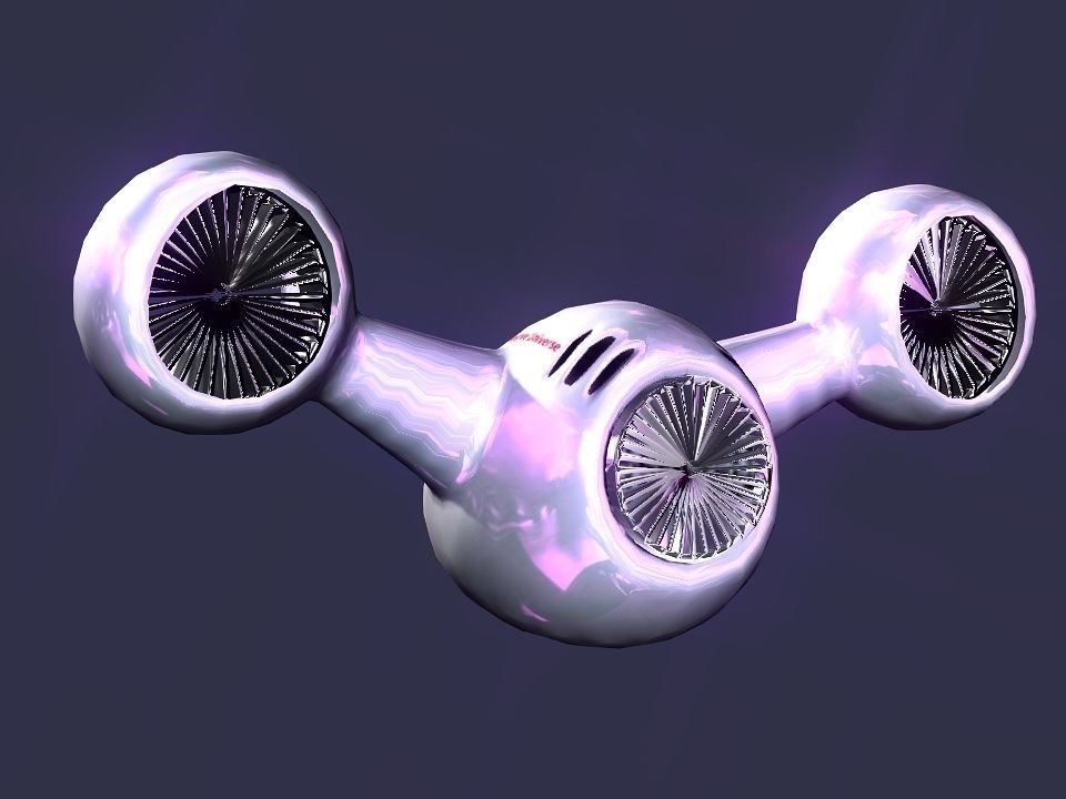 3D model Fan Engine Wings Spaceship VR / AR / low-poly | CGTrader