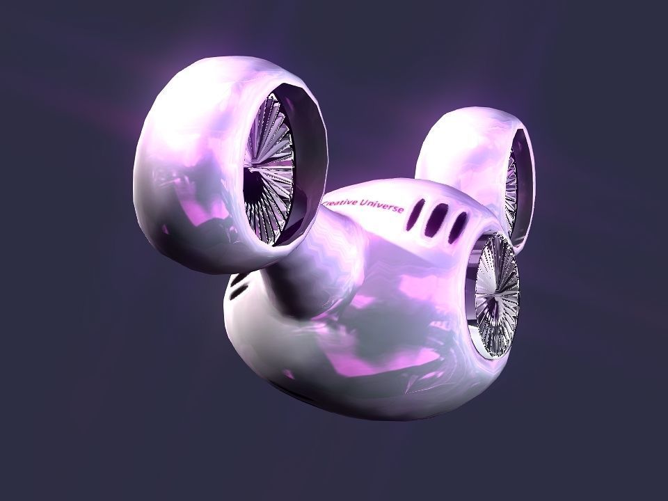 3D model Fan Engine Wings Spaceship VR / AR / low-poly | CGTrader