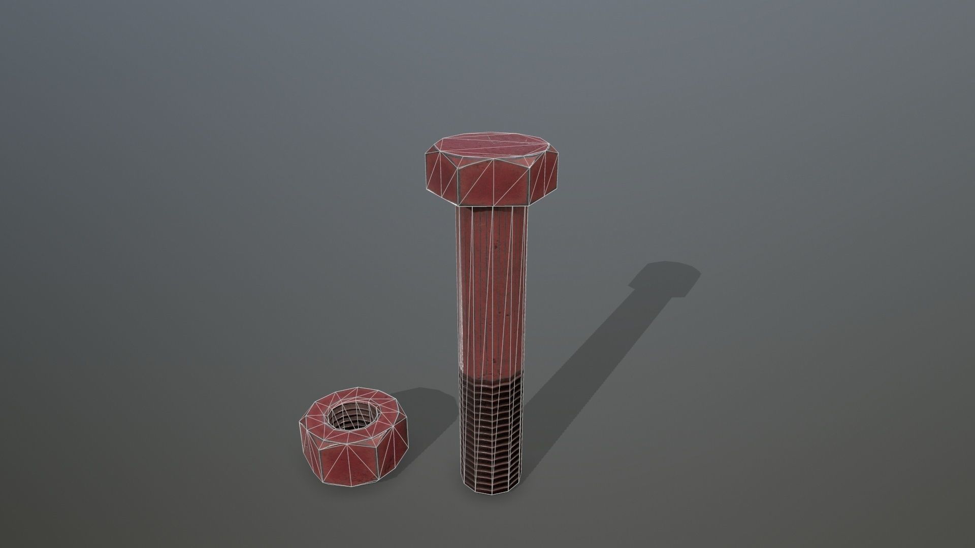 3D model Bolts bolt and nut VR / AR / low-poly | CGTrader