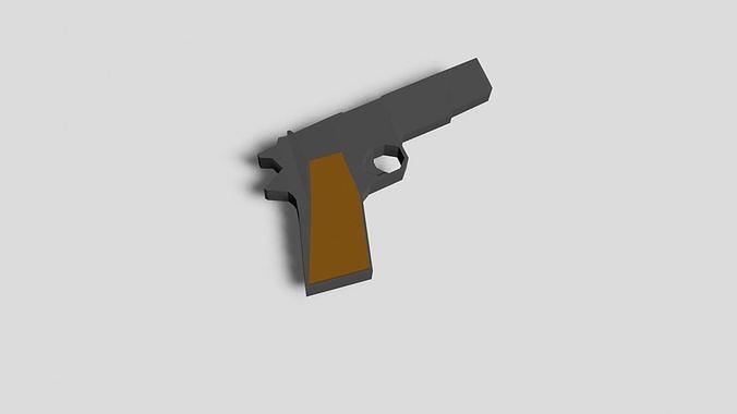 M1911 pistol - Low poly model free VR / AR / low-poly 3D model | CGTrader