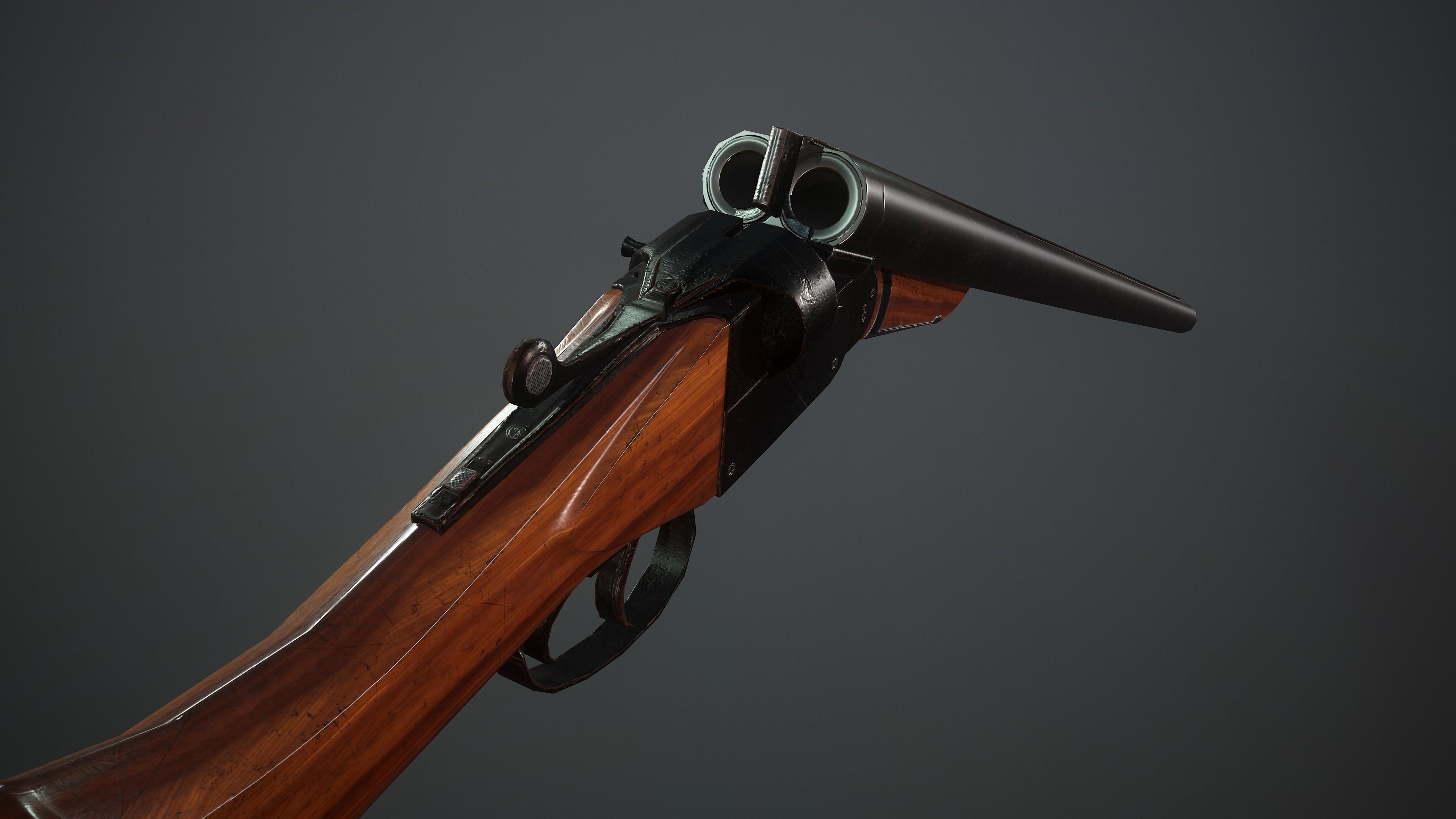 3D model Double-barrel shotgun IZH-54 VR / AR / low-poly | CGTrader