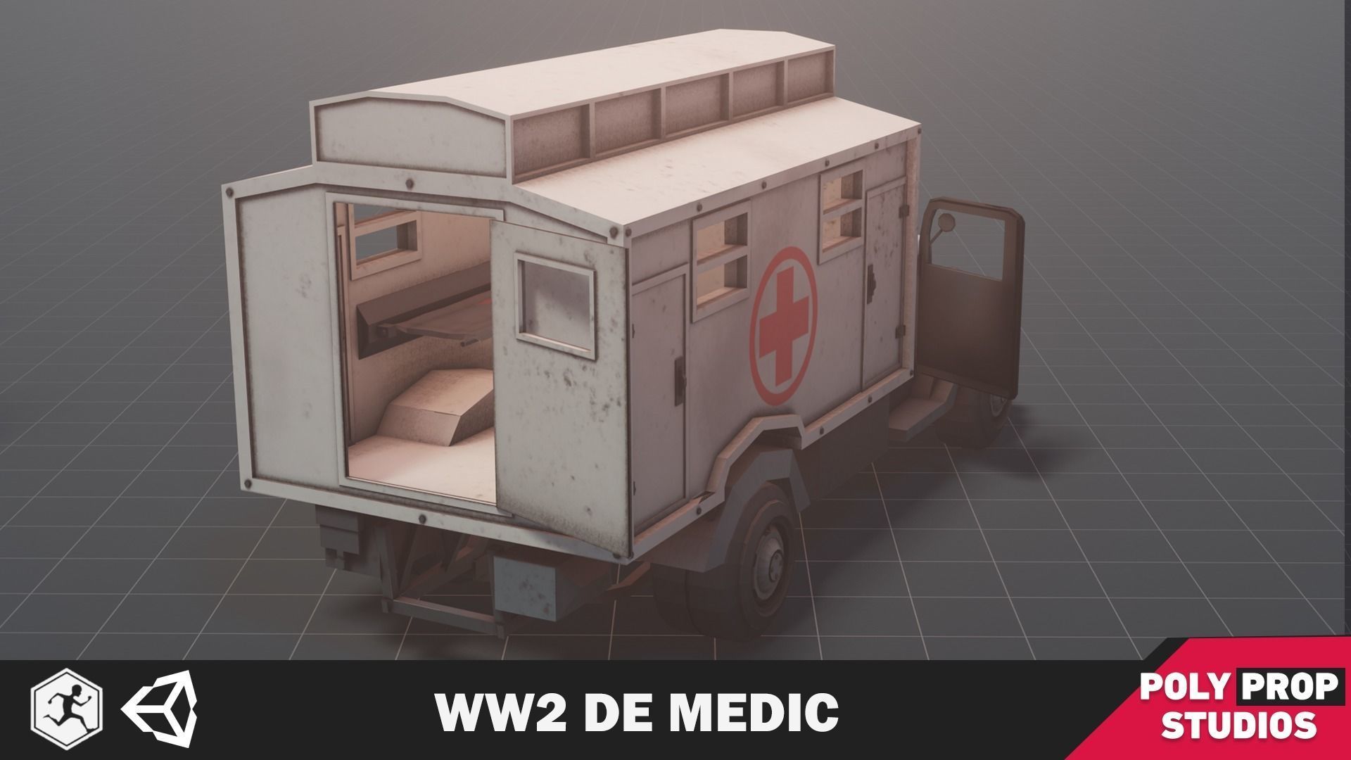 3D model WW2 DE Medic VR / AR / low-poly rigged animated | CGTrader