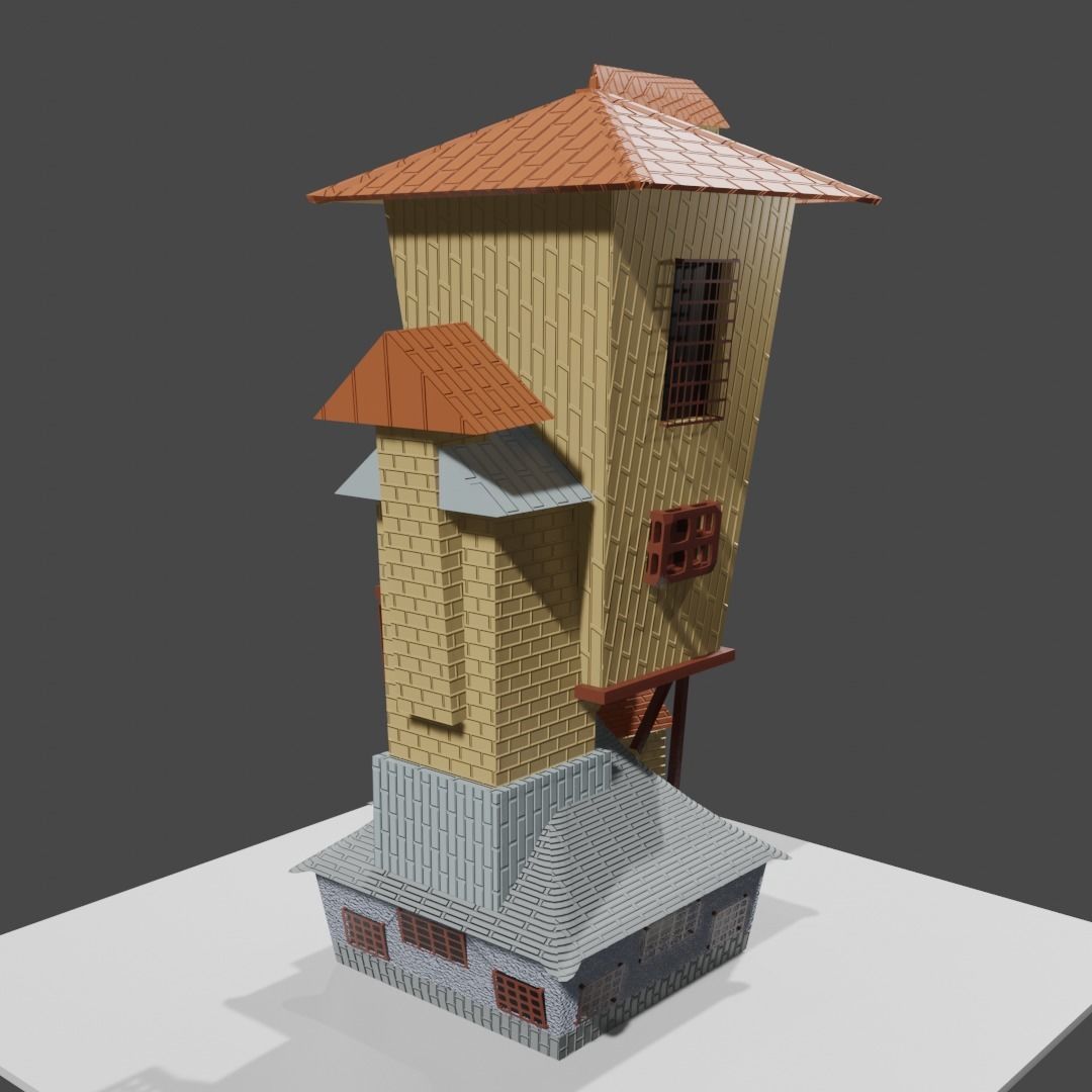 3D model Harry Potter Burrow-Fantasy Building VR / AR / low-poly | CGTrader