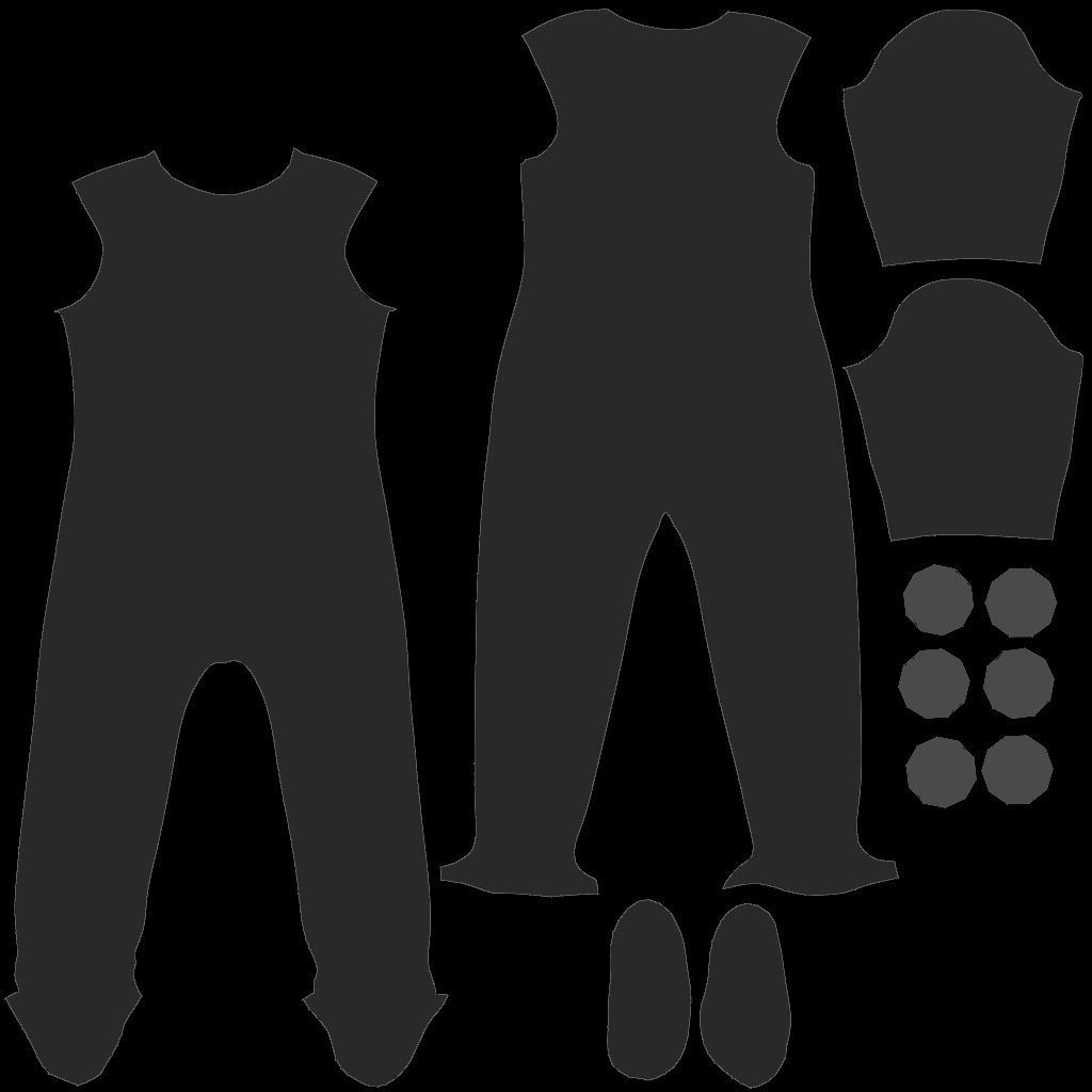 3D model Mens Footed Onesie Loungewear 5 Textures VR / AR / low-poly ...