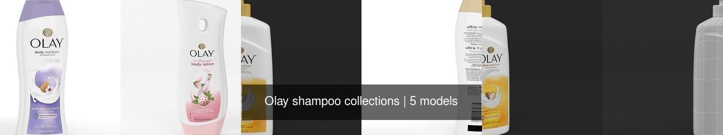 Olay shampoo collections | CGTrader